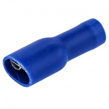 Fully insulated terminal 6.3 mm - Blue - jammastar.com