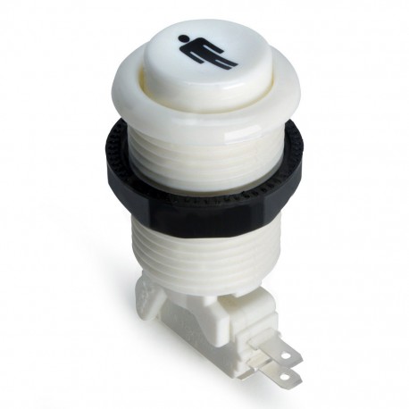Suzo Happ Concave Pushbutton - White - Player 1 - jammastar.com